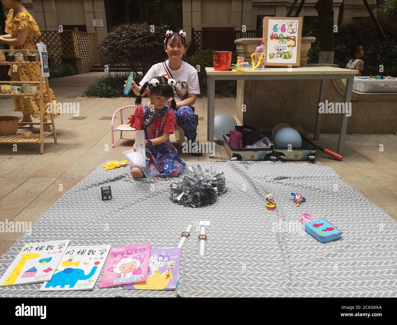 A unique bazaar for children to erect vendors and sell their toys is ...