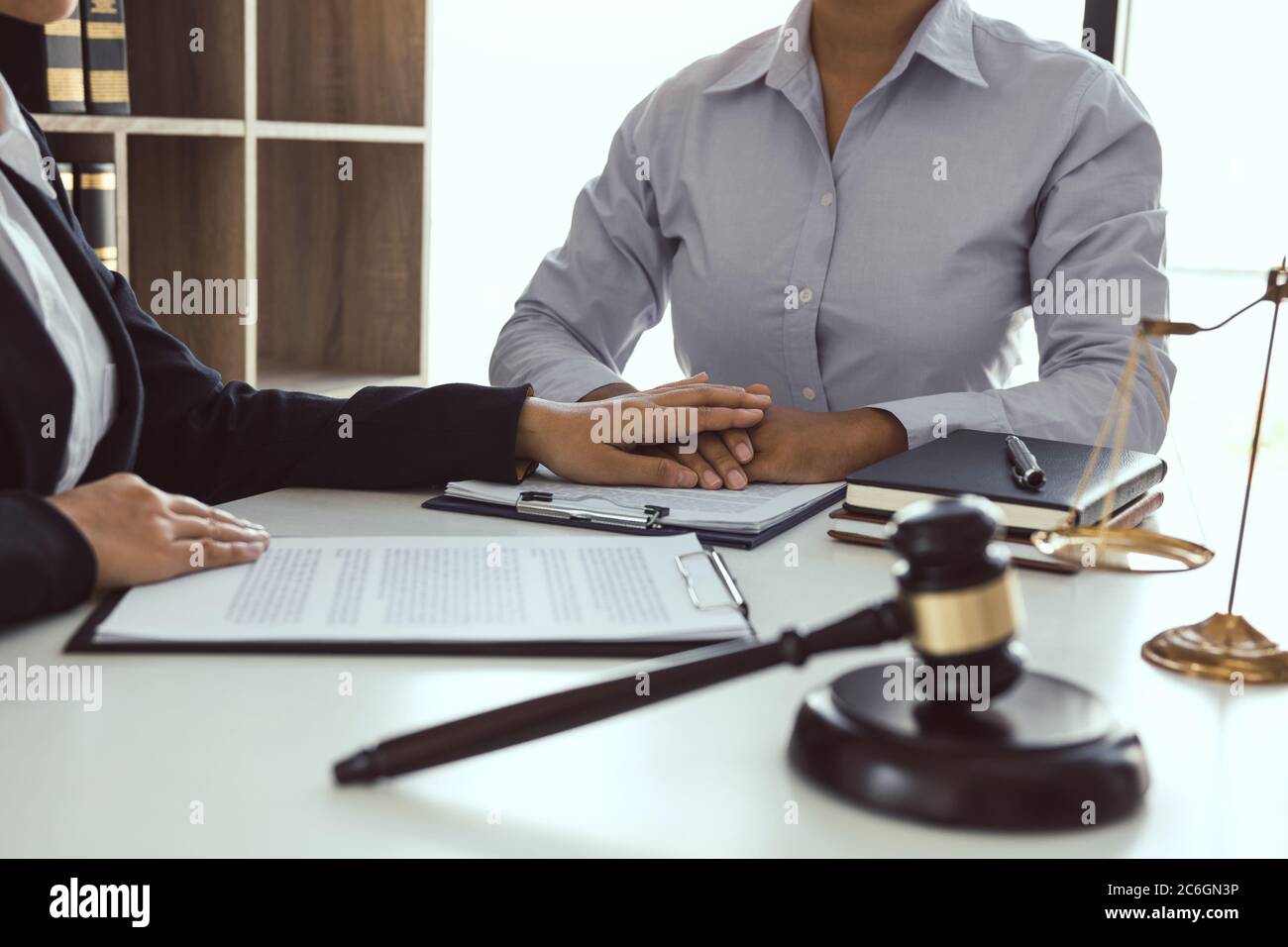 Lawyer is counseling the client in his counsel and will not escape the ...