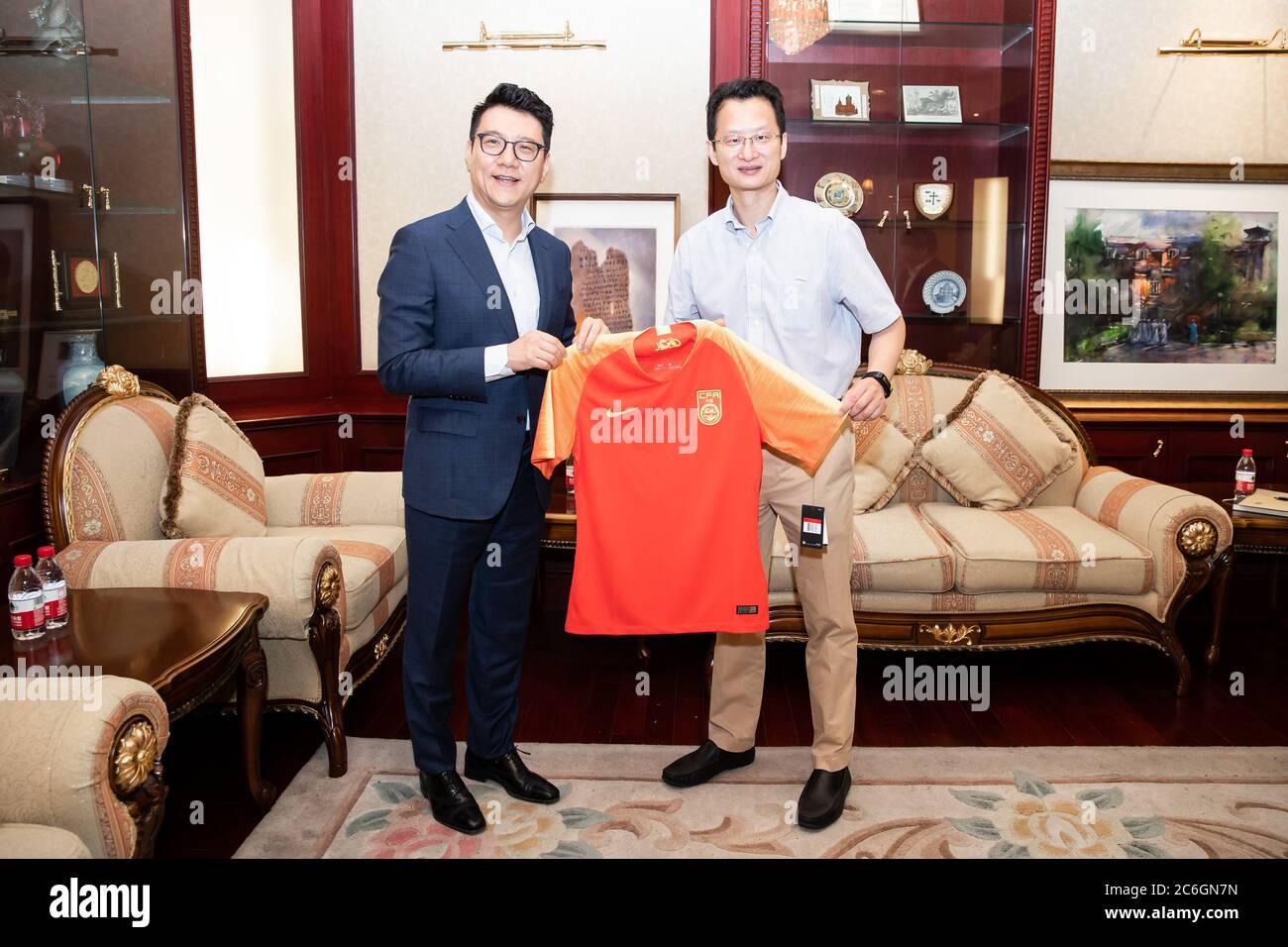 On behalf of China Football Association, chief secretary of CFA Liu Yi ...
