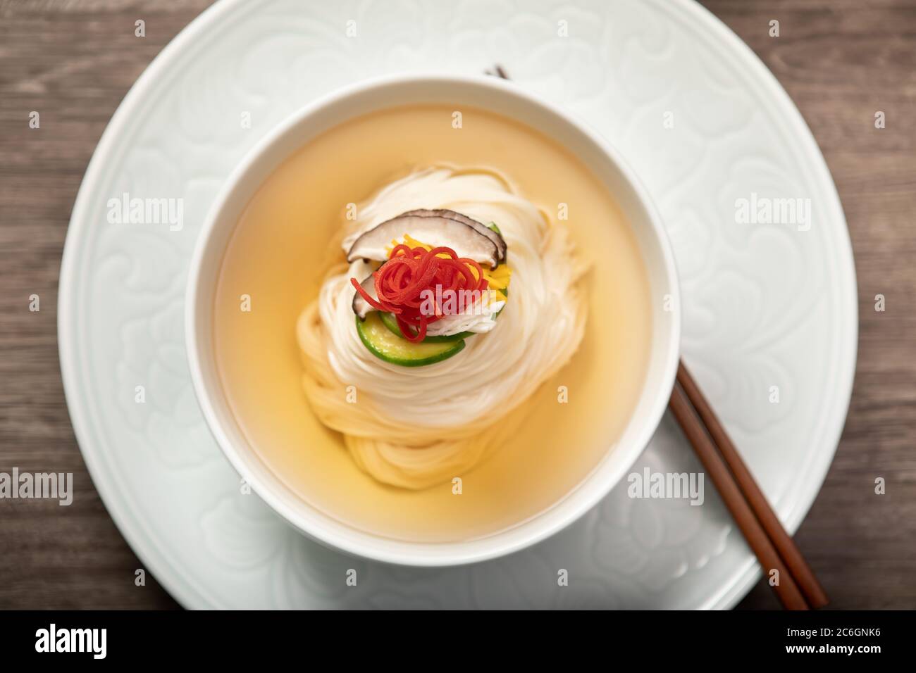 korean noodles on the table Stock Photo - Alamy
