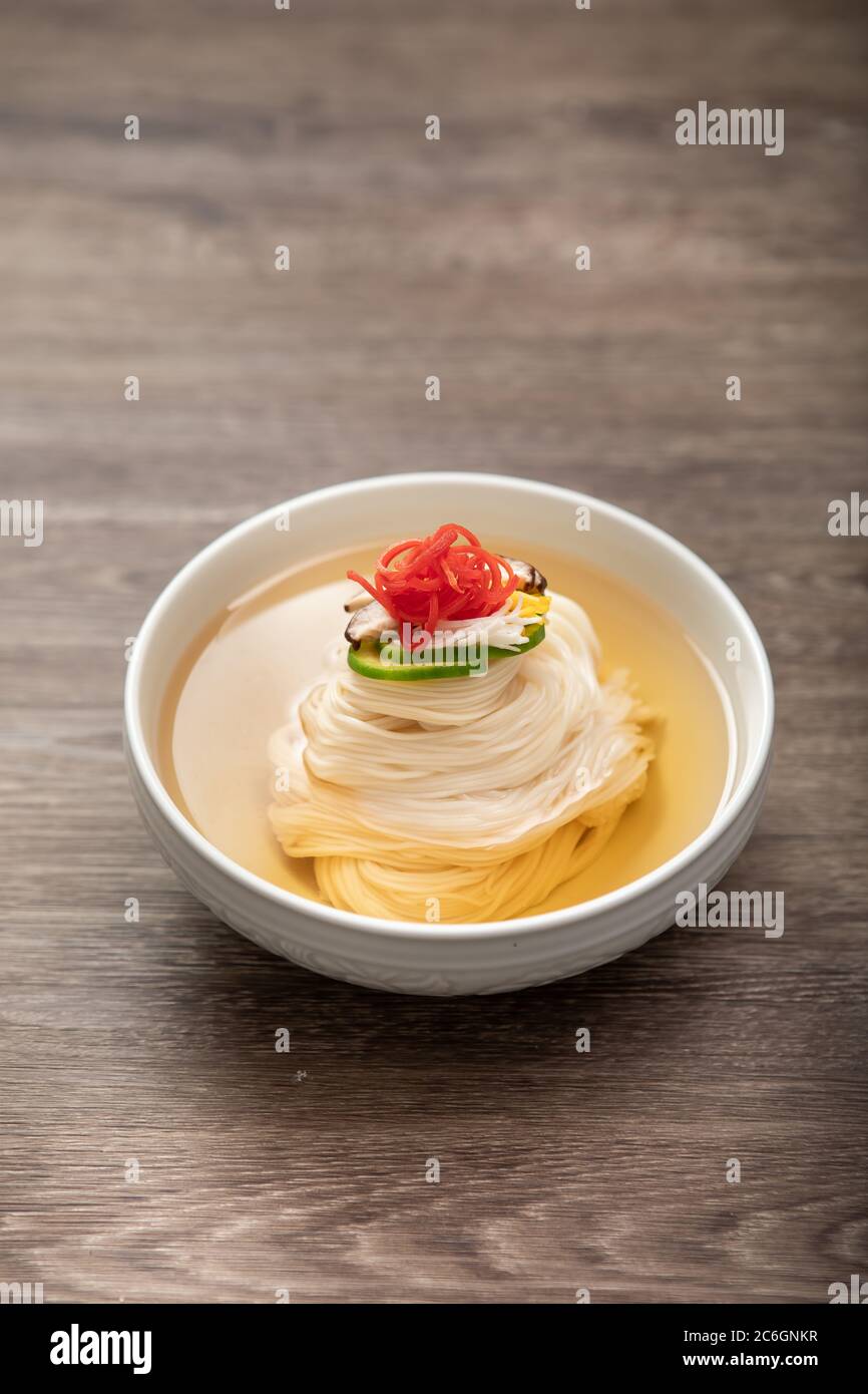 korean noodles on the table Stock Photo - Alamy