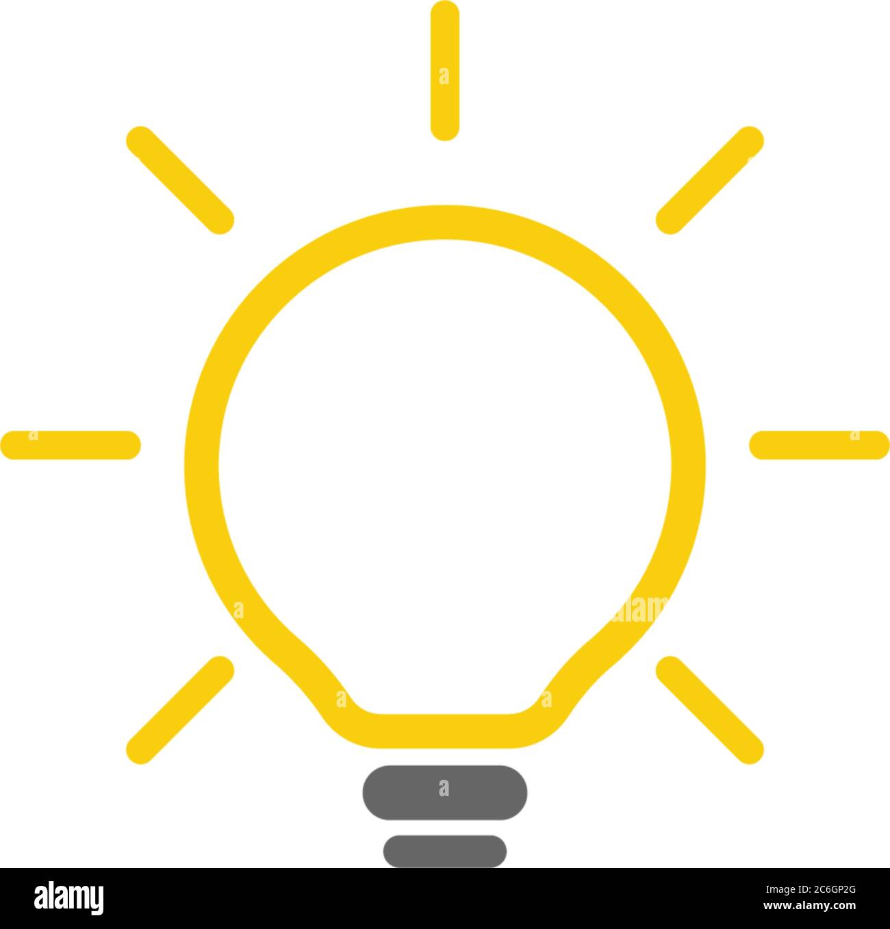 Lamp, bulp idea logo icon design concept vector illustration Stock ...