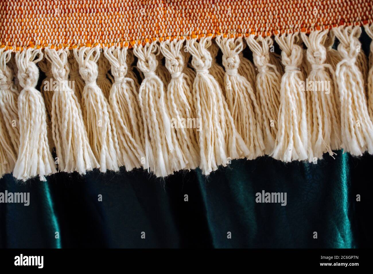 Selection of Ottoman Turkish traditional tassels in various colors ...