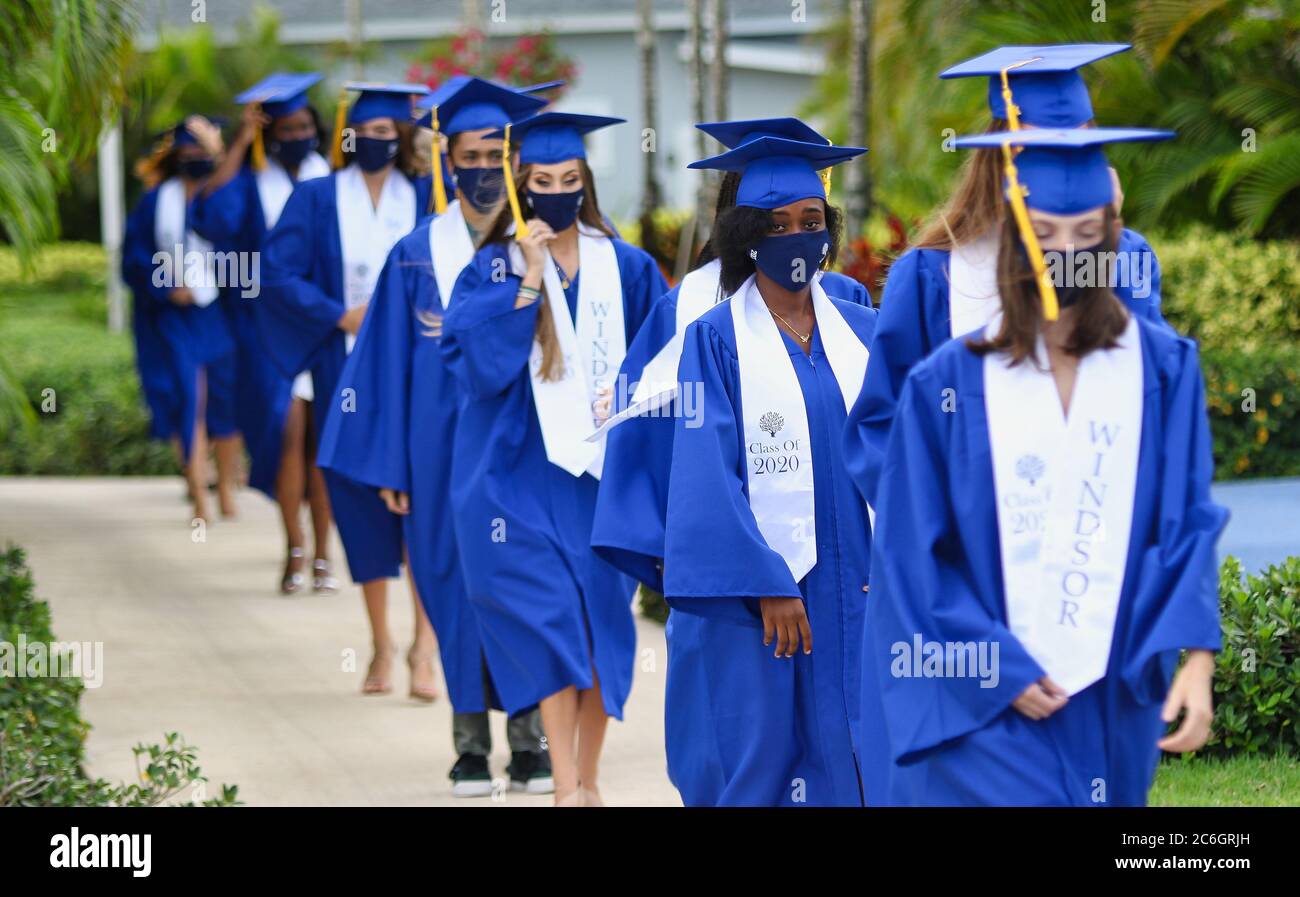 Graduation during Corona Virus / COVID 19. The graduates had to wear ...