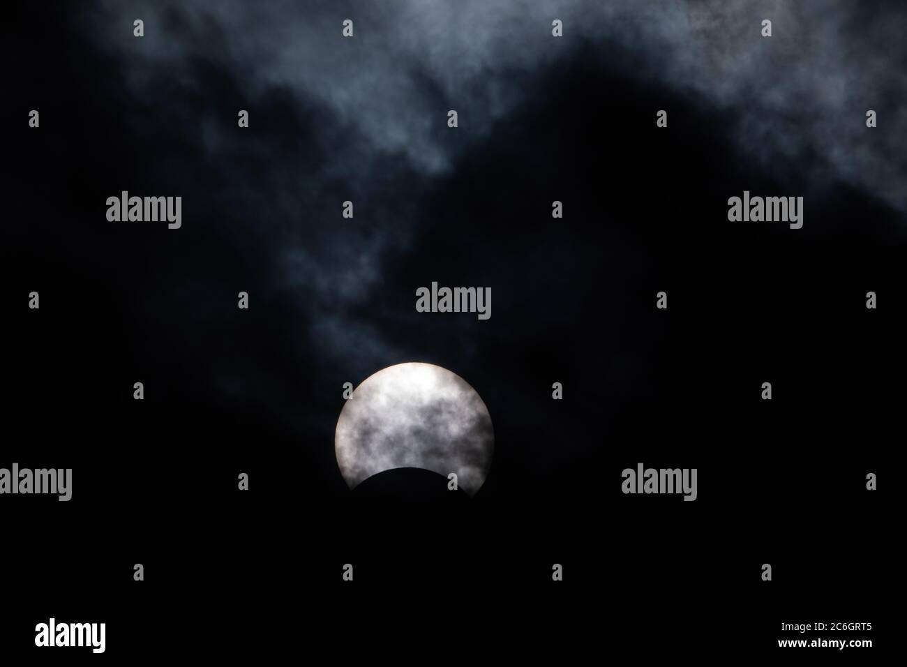 A solar eclipse is captured in Guangzhou city, east China's Guangdong ...