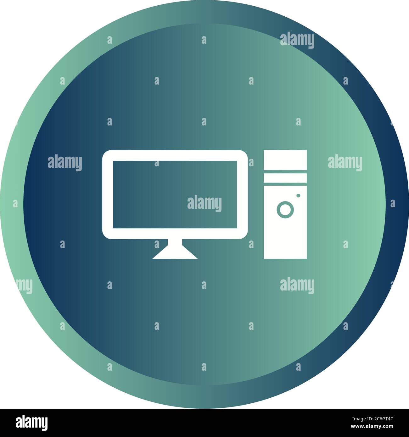 Unique Computer Glyph Vector Icon Stock Vector Image & Art - Alamy