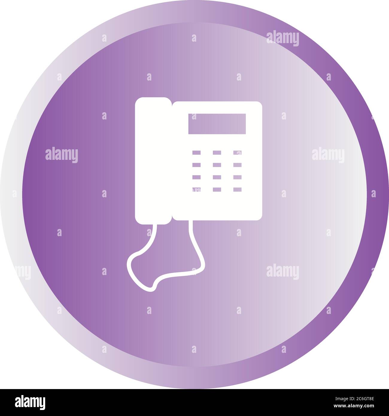 Unique Telephone Set Glyph Vector Icon Stock Vector Image & Art - Alamy