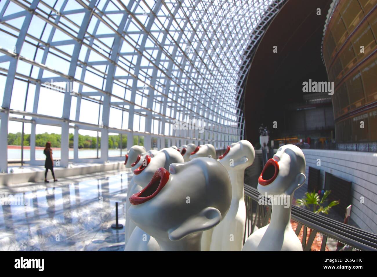The inside view of the National Centre for the Performing Arts (NCPA ...