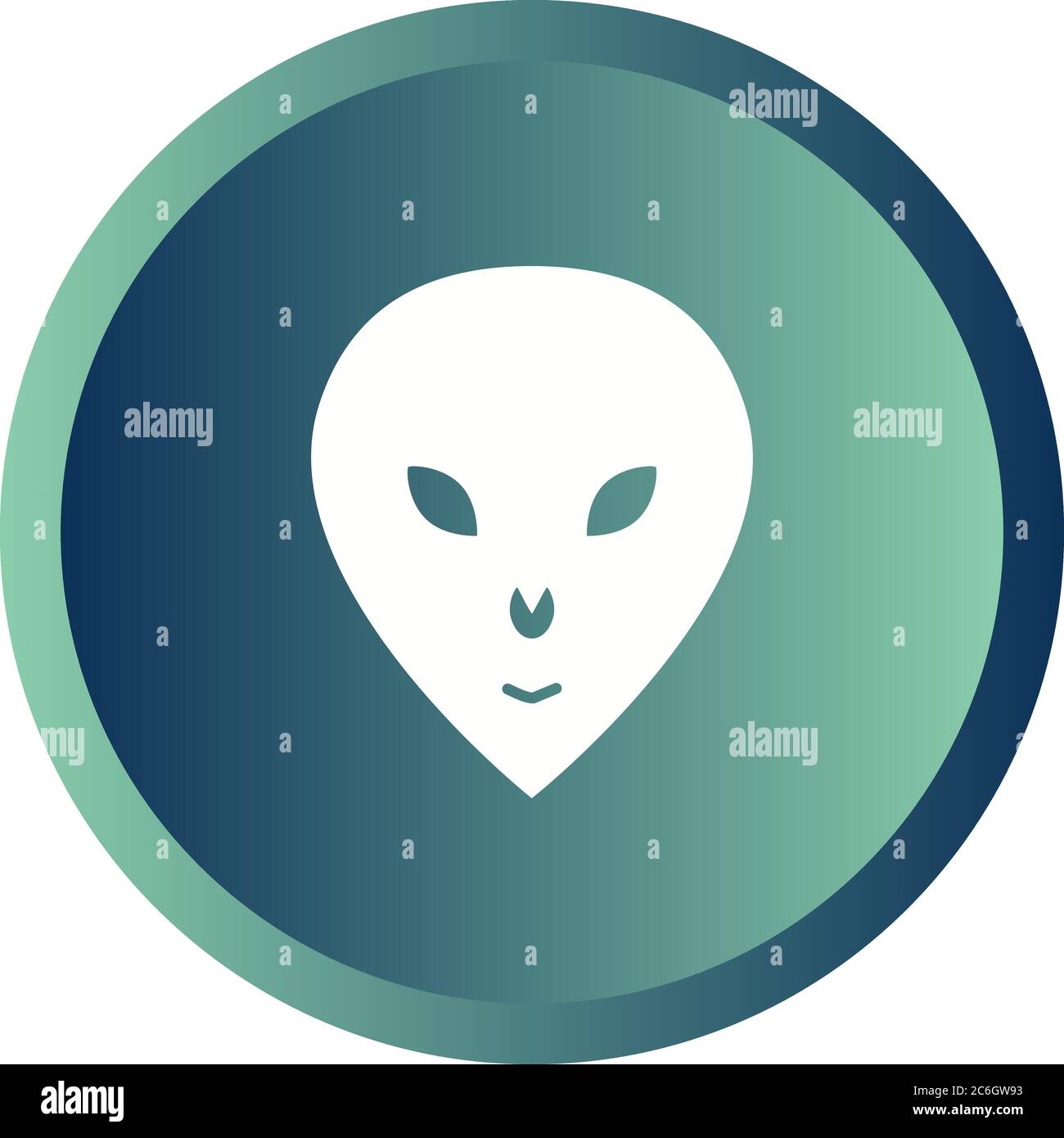Alien face vector vectors hi-res stock photography and images - Alamy