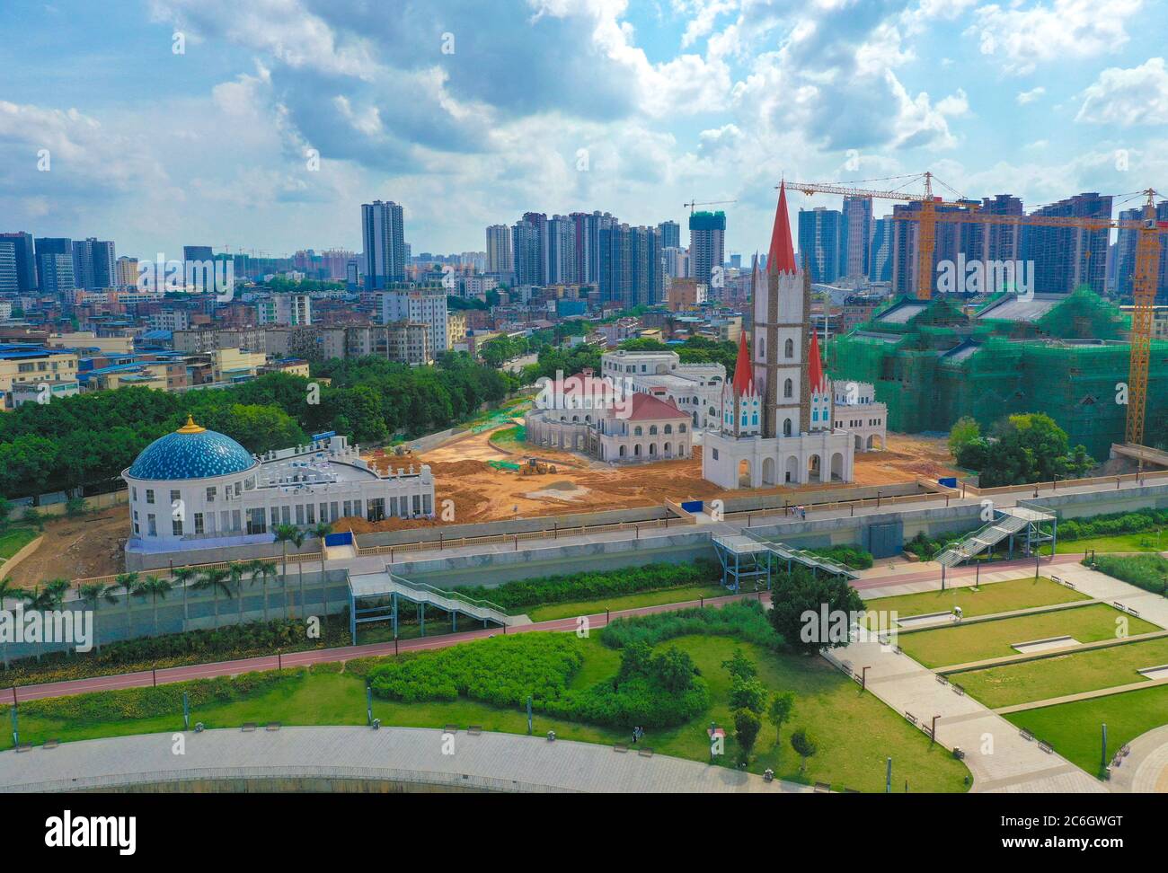 Recently, a gothic style church located in Tingzi dock along Yongjiang ...