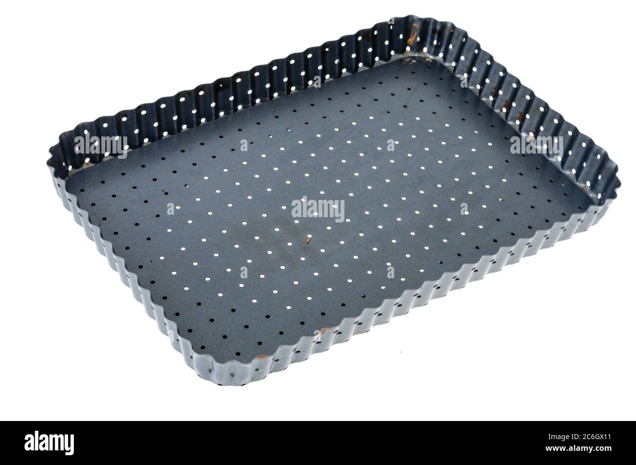 Teflon baking dish isolated on white background Stock Photo - Alamy