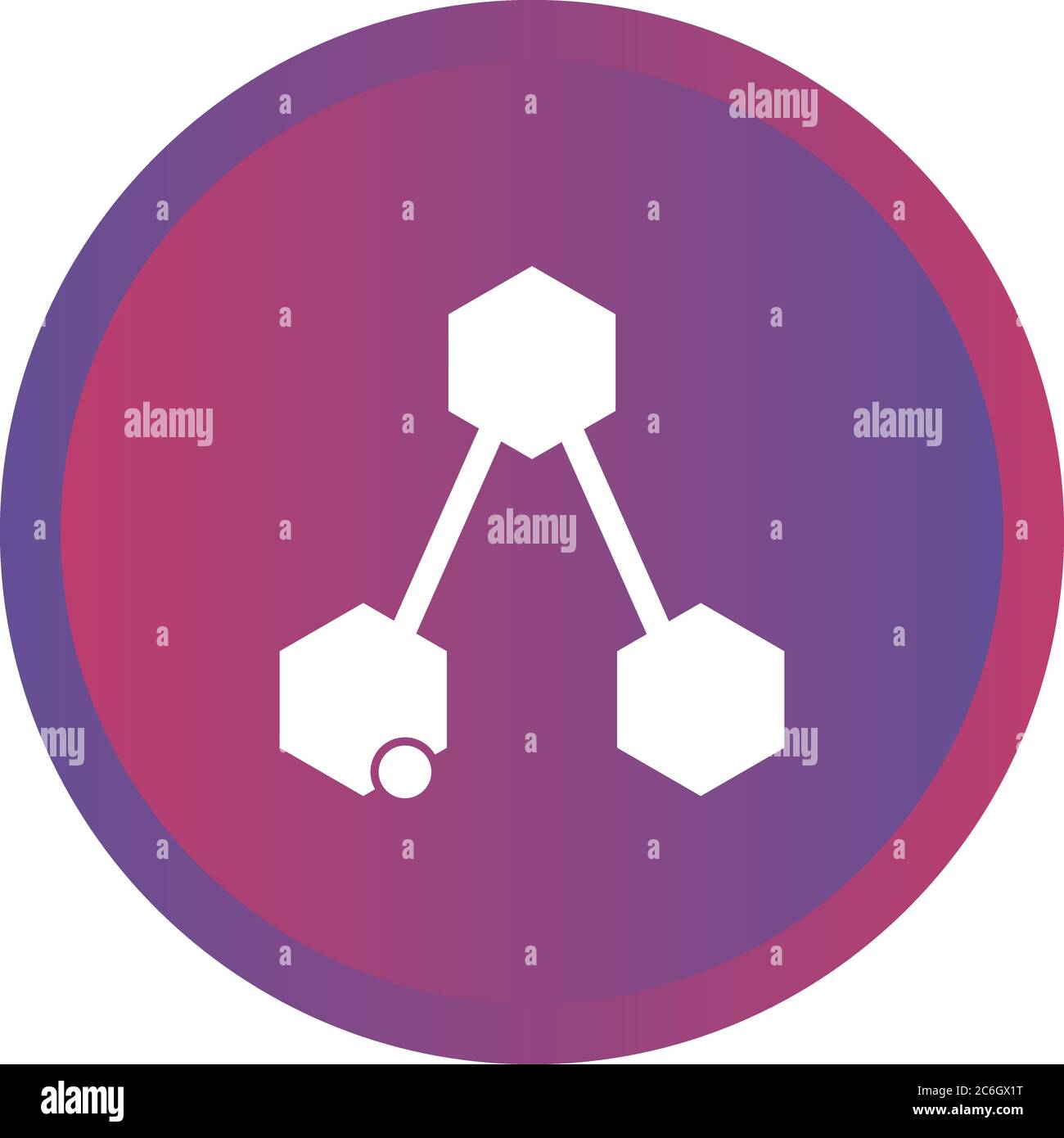 Unique Chemical Structure II Vector Glyph Icon Stock Vector Image & Art ...