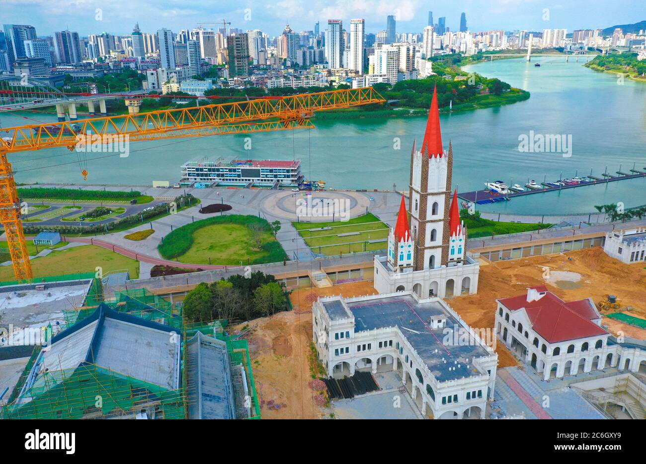 Recently, a gothic style church located in Tingzi dock along Yongjiang ...