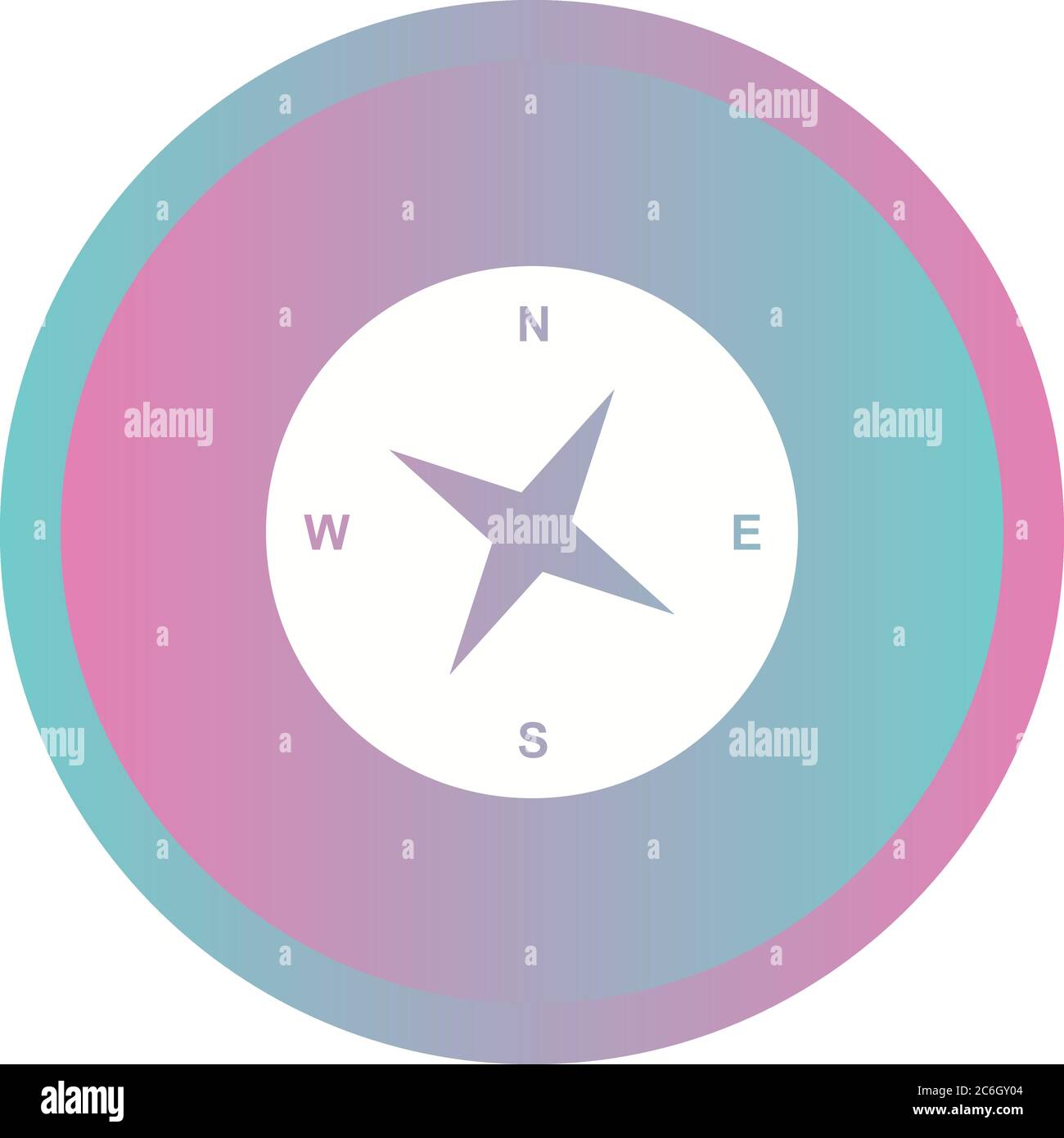 Unique Compass Vector Glyph Icon Stock Vector Image & Art - Alamy