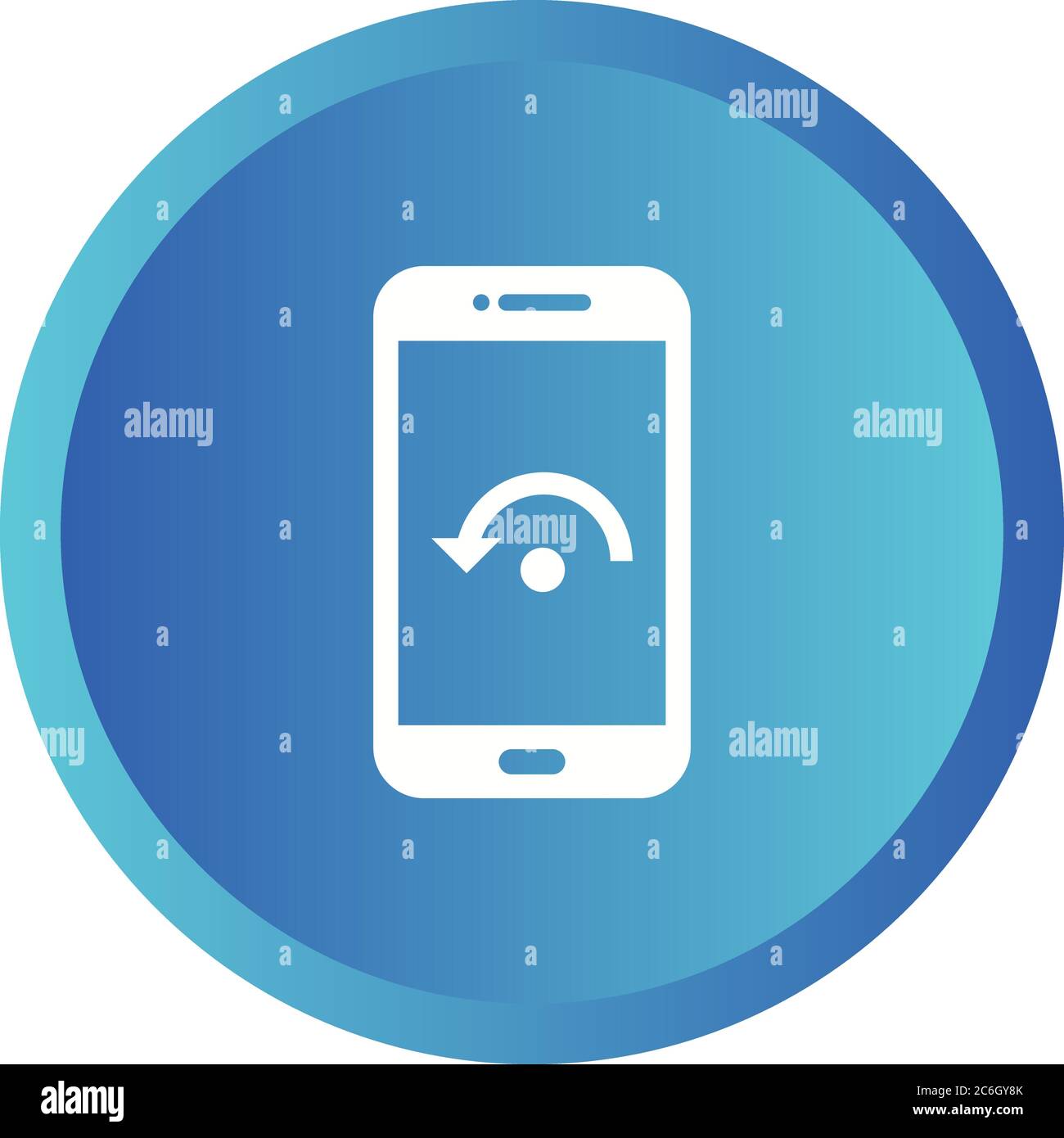 Unique Restart Phone Vector Glyph Icon Stock Vector Image & Art - Alamy