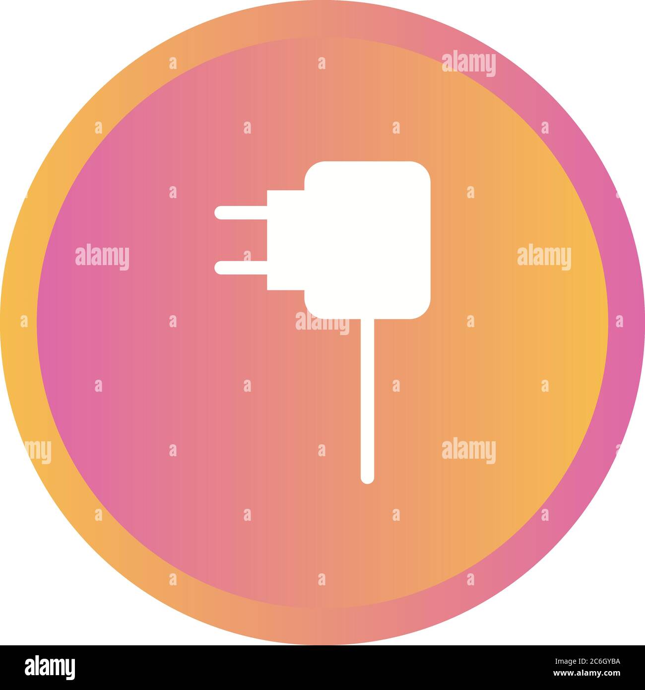 Unique Charger Vector Glyph Icon Stock Vector Image & Art - Alamy