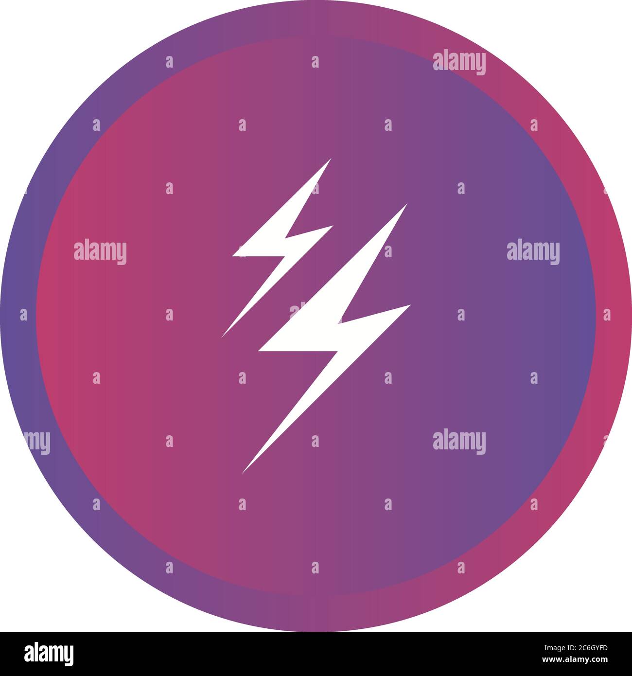 Unique Lightning Vector Glyph Icon Stock Vector Image & Art - Alamy