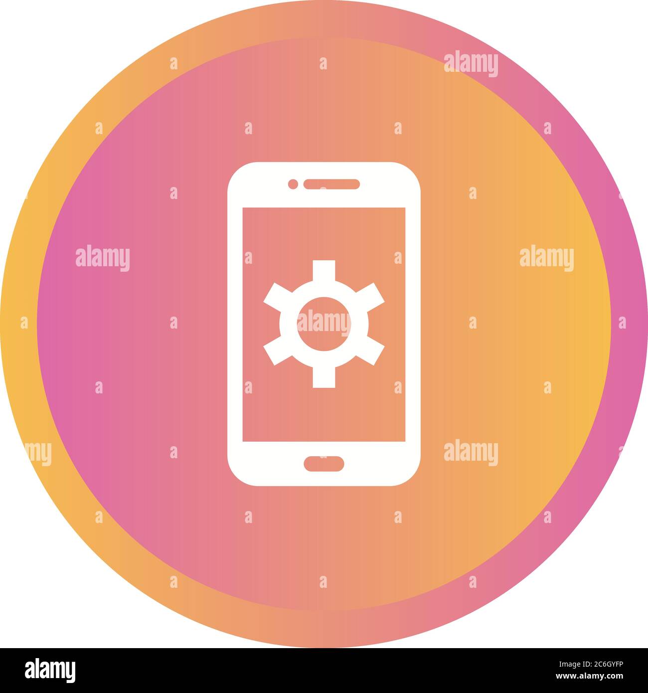 Unique Settings Vector Glyph Icon Stock Vector Image & Art - Alamy