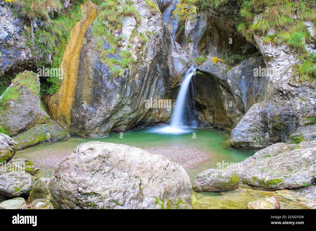 Porlezza Cascata di Begna near Lake Lugano, Italy Stock Photo - Alamy