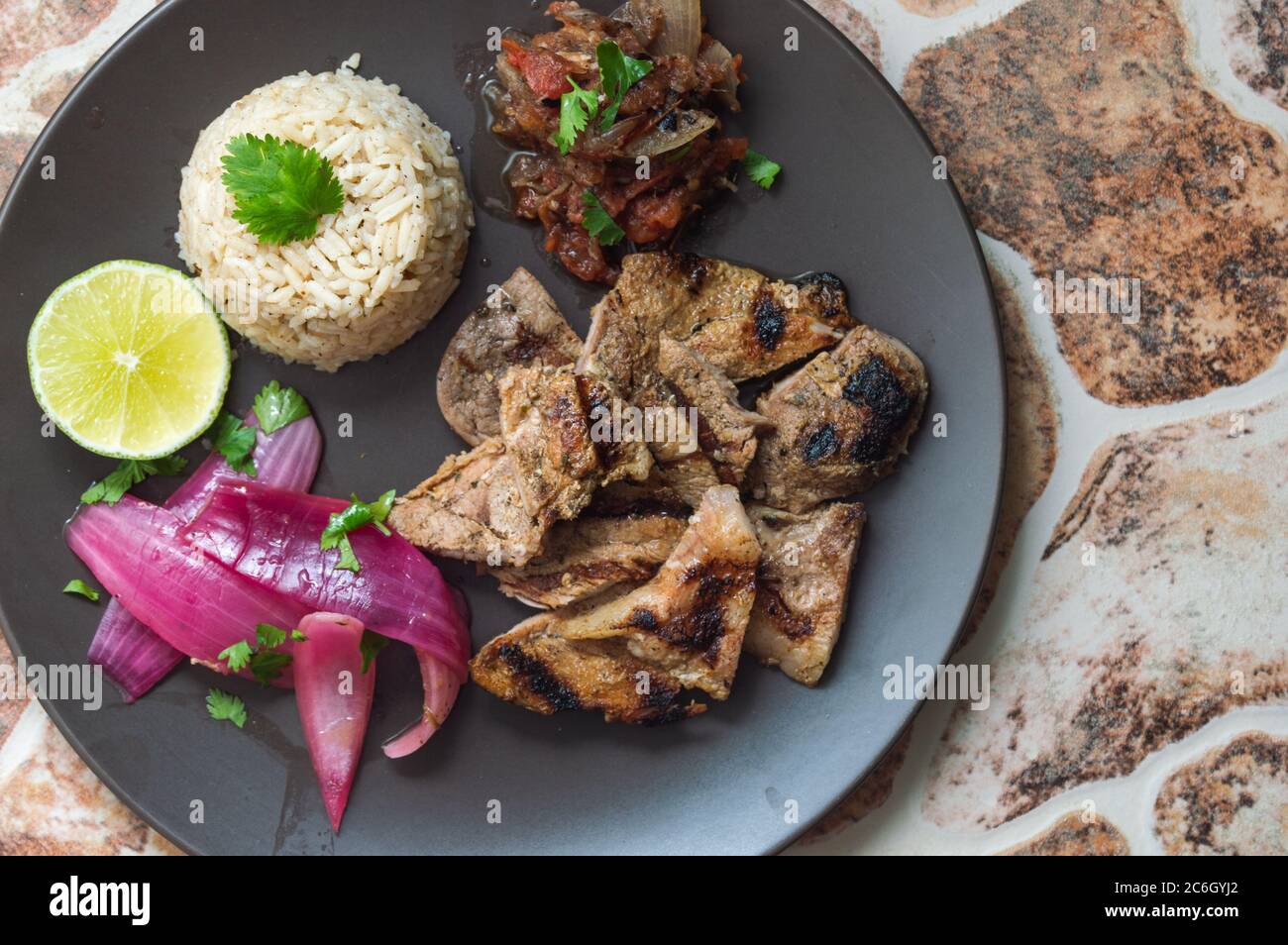 Poc Chuc, Mexican food. Yucatecan pork dish marinated in citrus juice ...