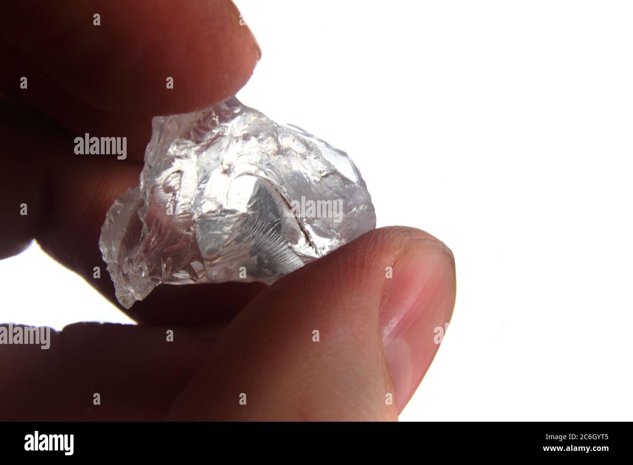 natural diamond in the human hand as nice business background Stock ...