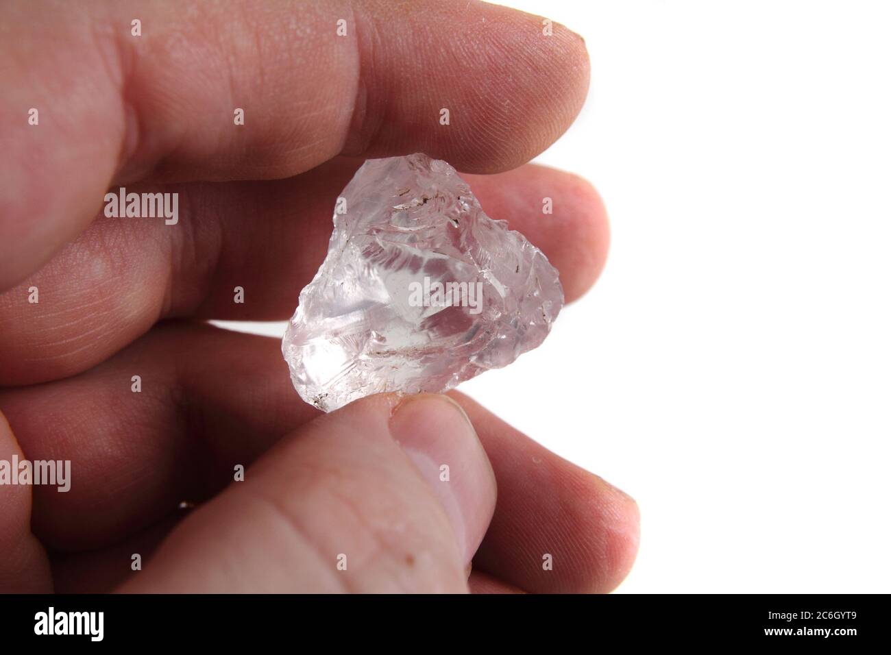 natural diamond in the human hand as nice business background Stock ...