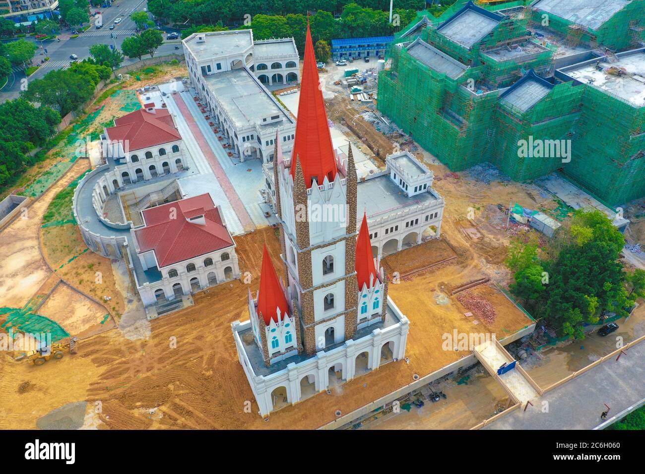 Recently, a gothic style church located in Tingzi dock along Yongjiang ...