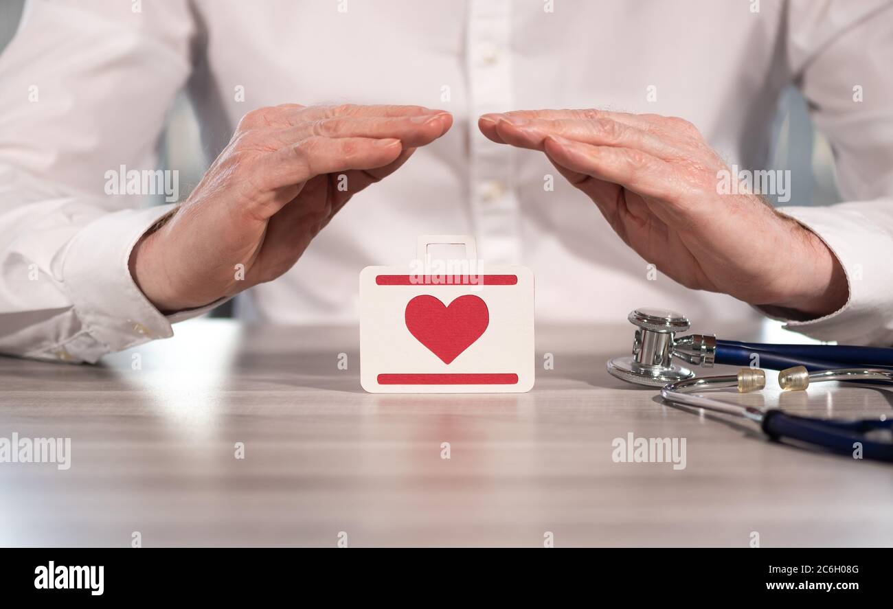 Symbol of health insurance Stock Photo - Alamy