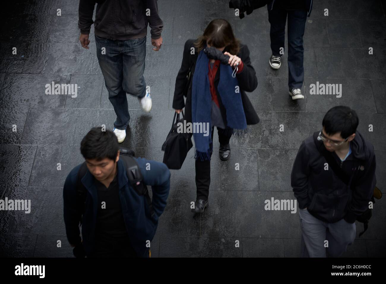 Street photography. People commuting at Ultimo Station in Sydney, New ...