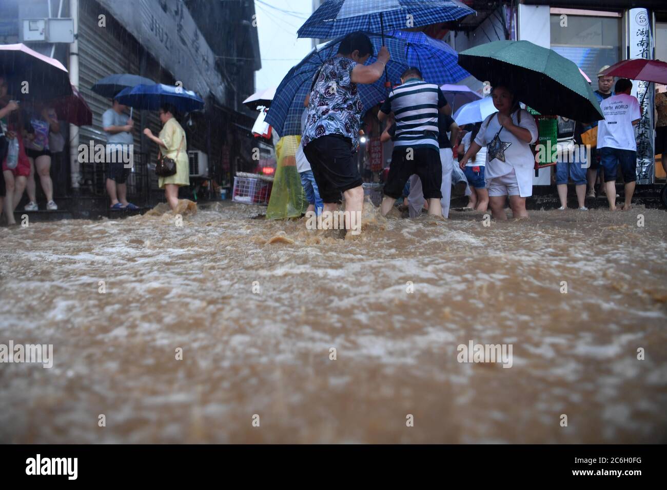 Torrential downpours caused floods in Xiangxi, waters standing in ...