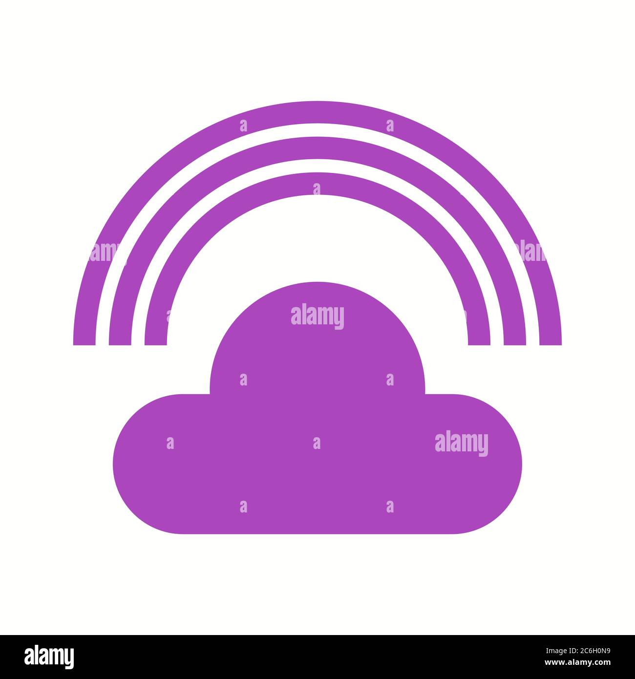 Unique Rainbow Vector Glyph Icon Stock Vector Image & Art - Alamy