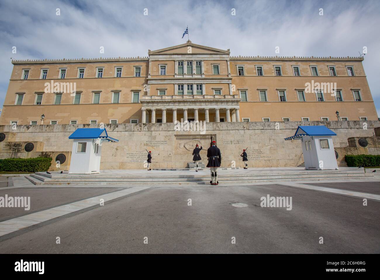 The greek parliament's building at constitution square Stock Photo - Alamy