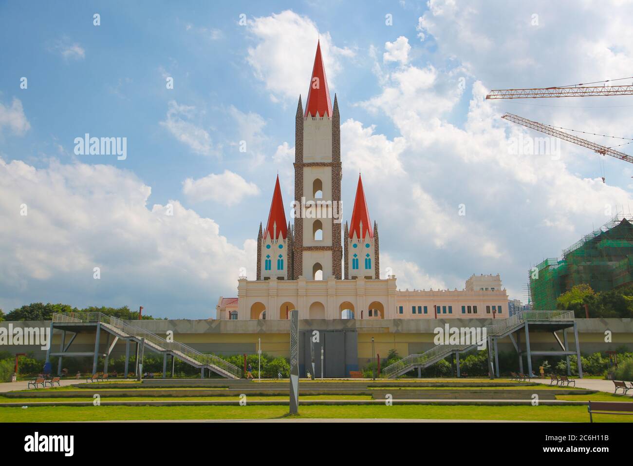 Recently, a gothic style church located in Tingzi dock along Yongjiang ...
