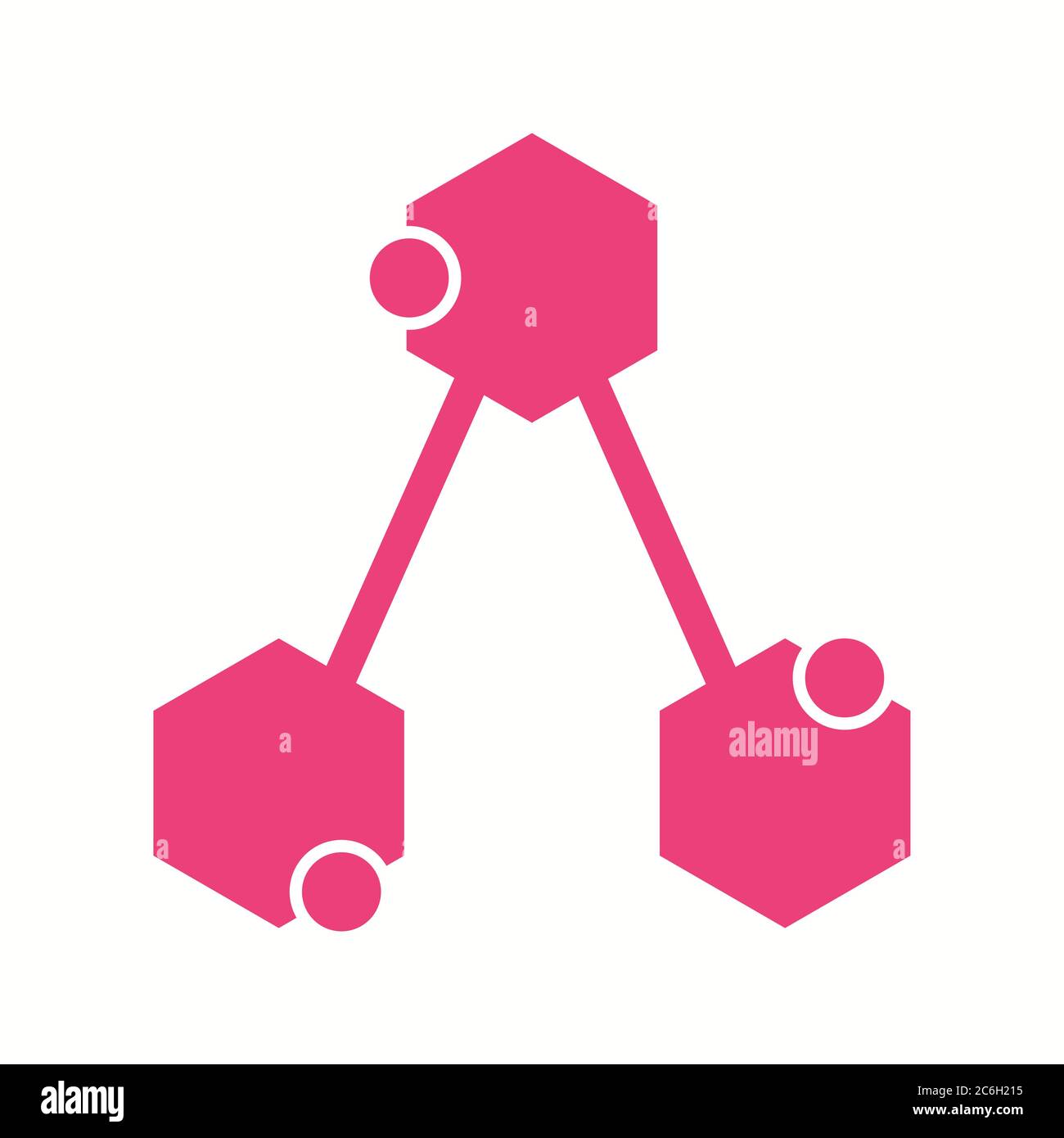 Unique Chemical Structure Vector Glyph Icon Stock Vector Image & Art ...