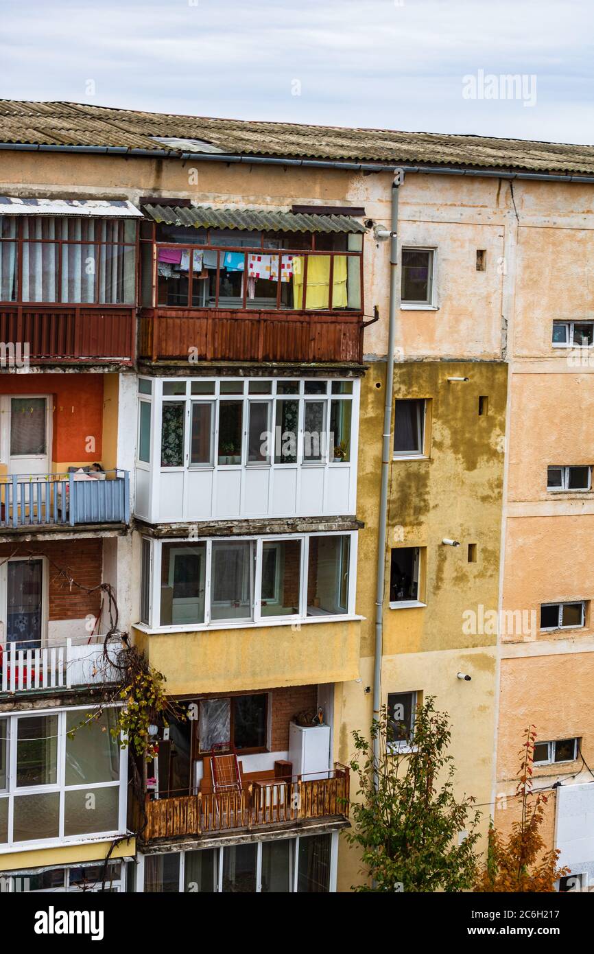 Old apartment buildings in Lugoj, Romania, 2020 Stock Photo - Alamy