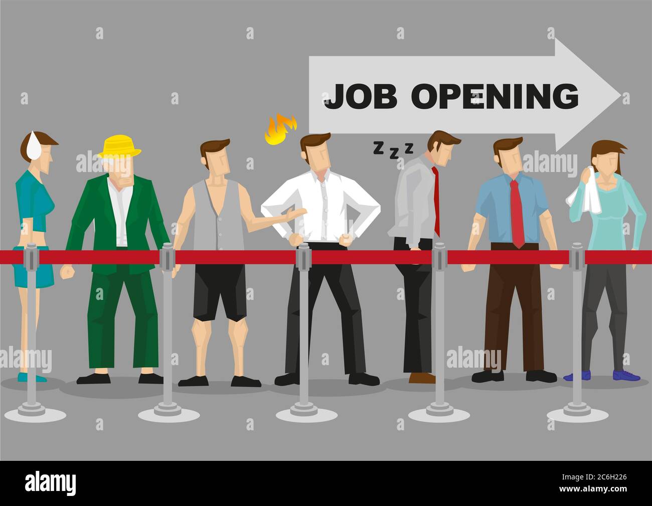 Profile view of a crowd of workers Stock Vector Images - Alamy