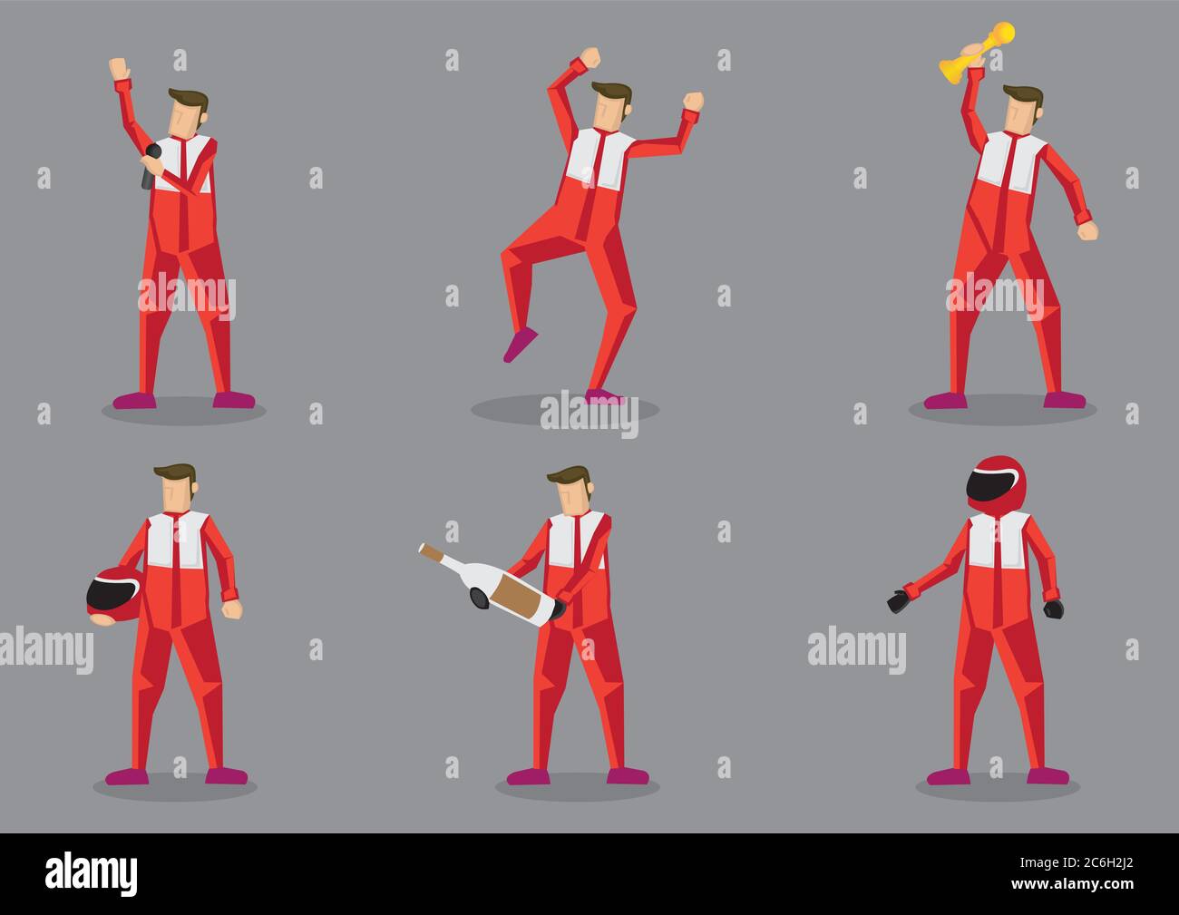 Red racing suit Stock Vector Images - Alamy