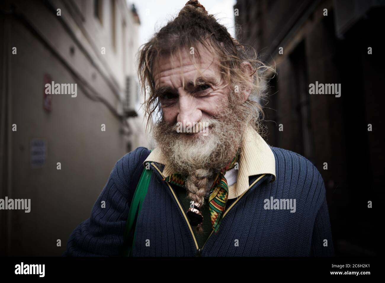 Smiling Homeless Man