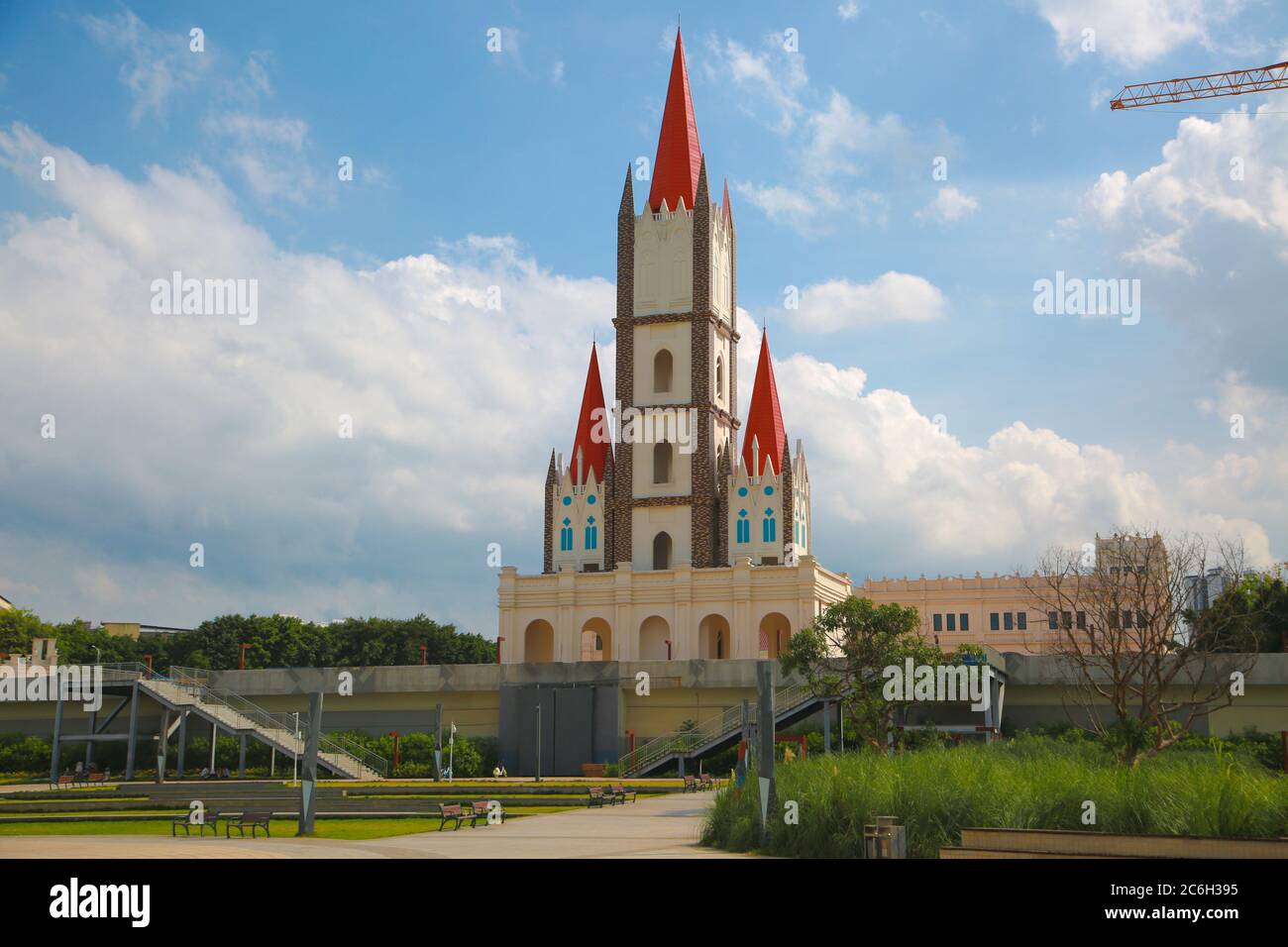 Recently, a gothic style church located in Tingzi dock along Yongjiang ...