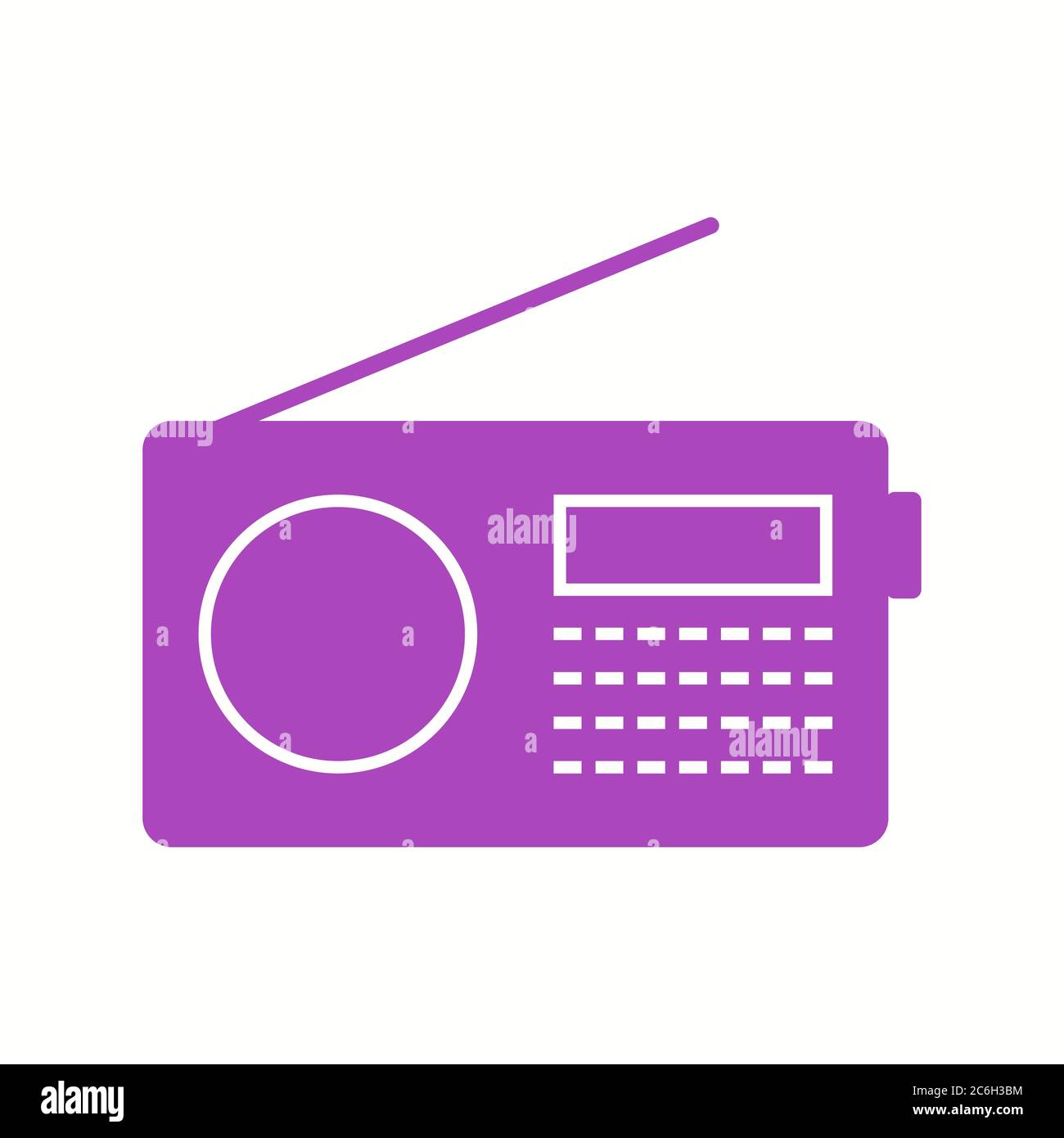 Unique Radio Set Vector Glyph Icon Stock Vector Image & Art - Alamy