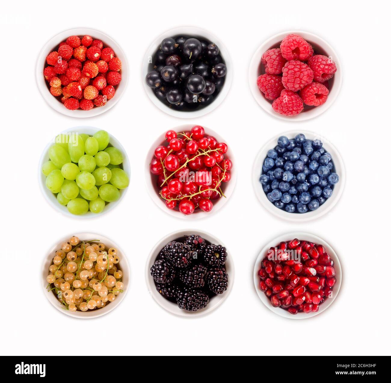 Set black white pomegranates Cut Out Stock Images & Pictures - Alamy