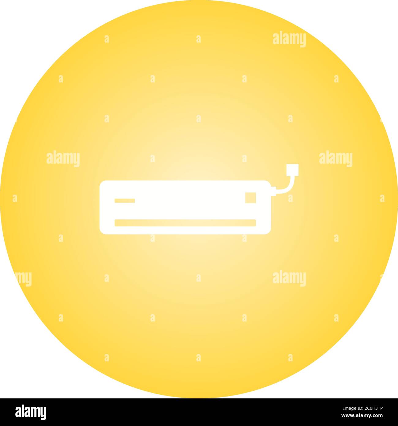 Unique Air Conditioner Glyph Vector Icon Stock Vector Image & Art - Alamy
