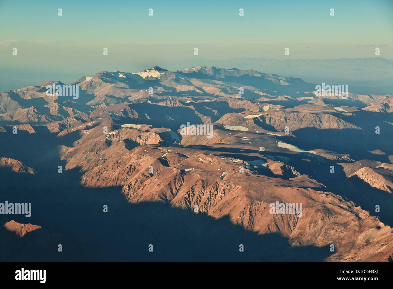 Andes, view from the plane Stock Photo - Alamy
