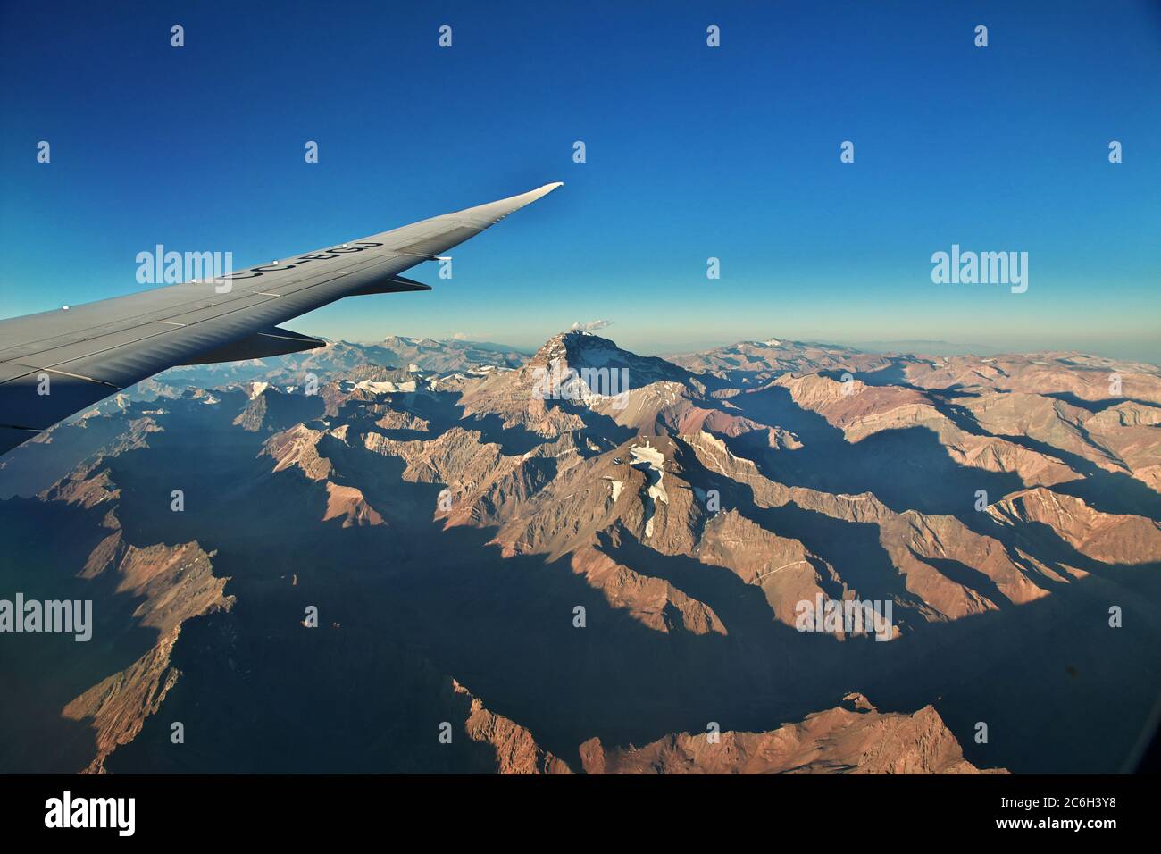 Andes, view from the plane Stock Photo - Alamy