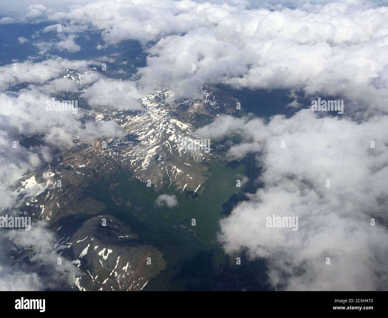 Andes, view from the plane Stock Photo - Alamy