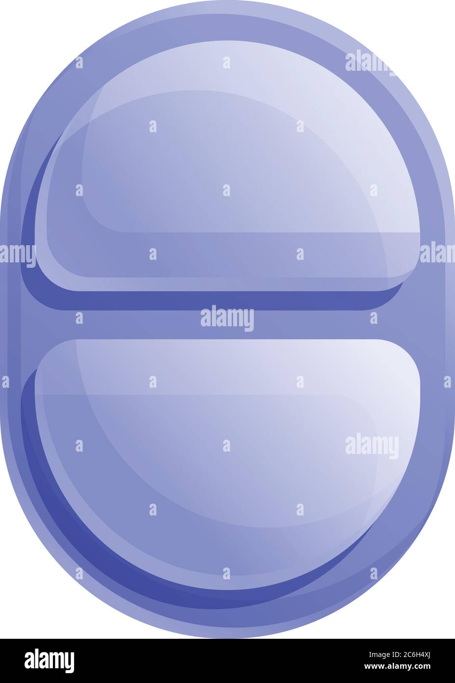 Two button remote control icon. Cartoon of two button remote control ...