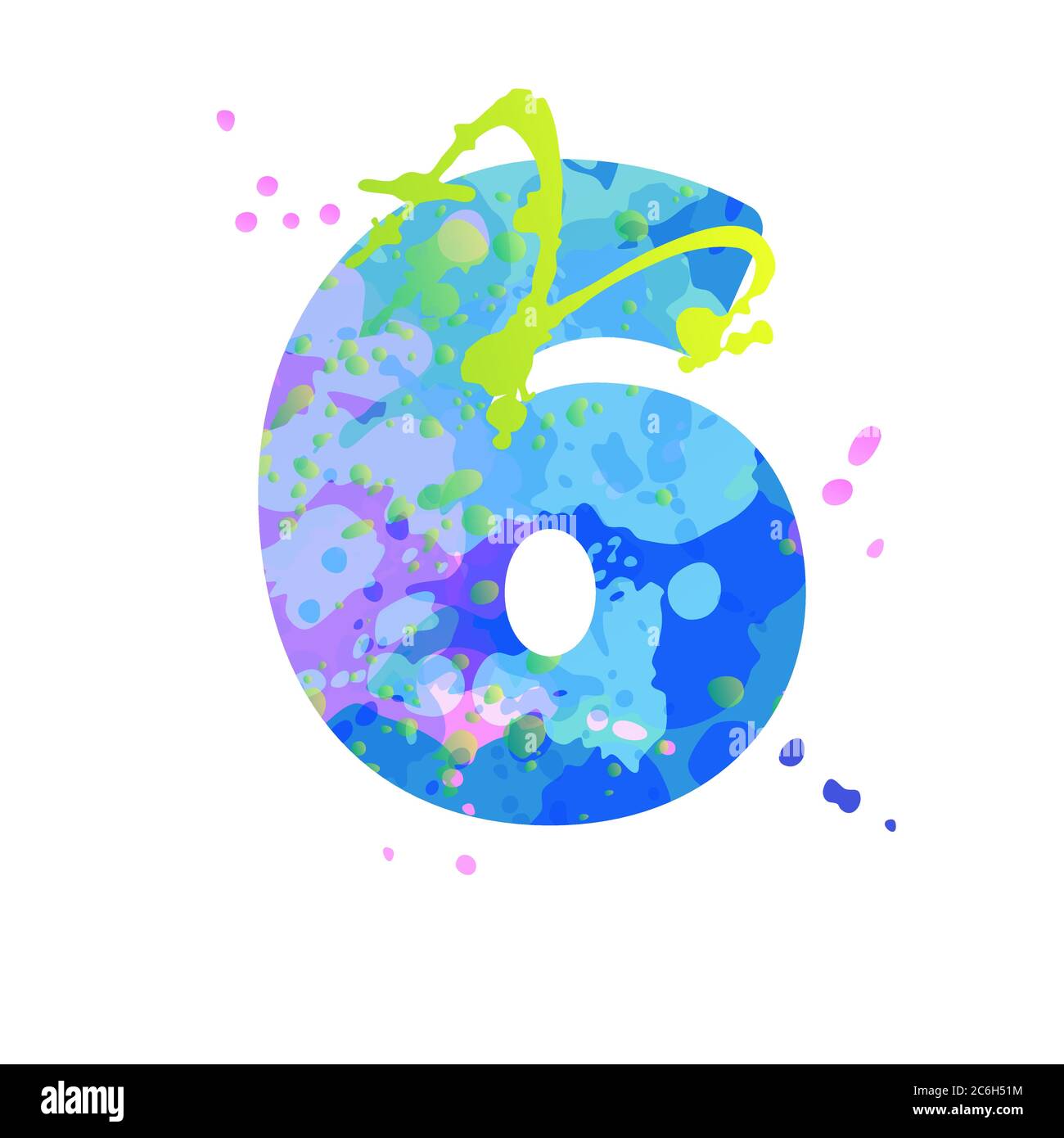 Number 6 Cut Out Stock Images & Pictures - Alamy