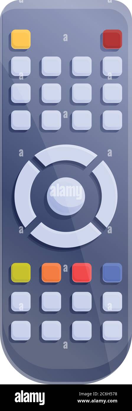 Music remote control icon. Cartoon of music remote control vector icon ...