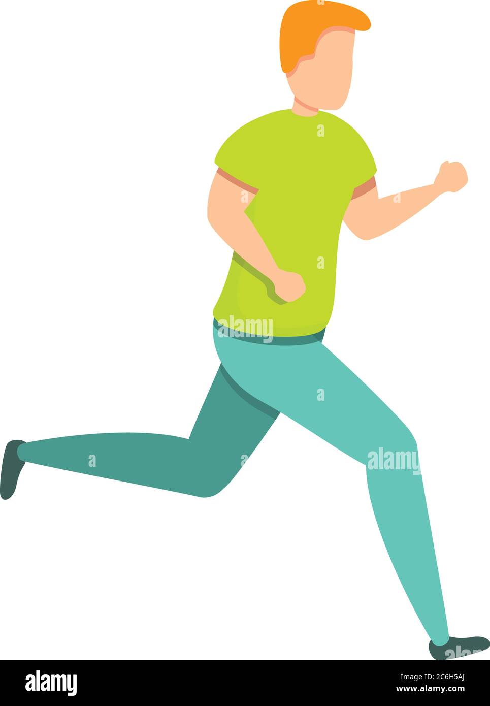 Boy workout running icon. Cartoon of boy workout running vector icon ...