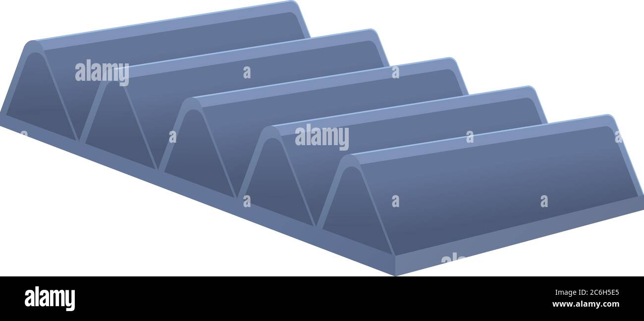 Isolation sound proofing icon. Cartoon of isolation sound proofing ...